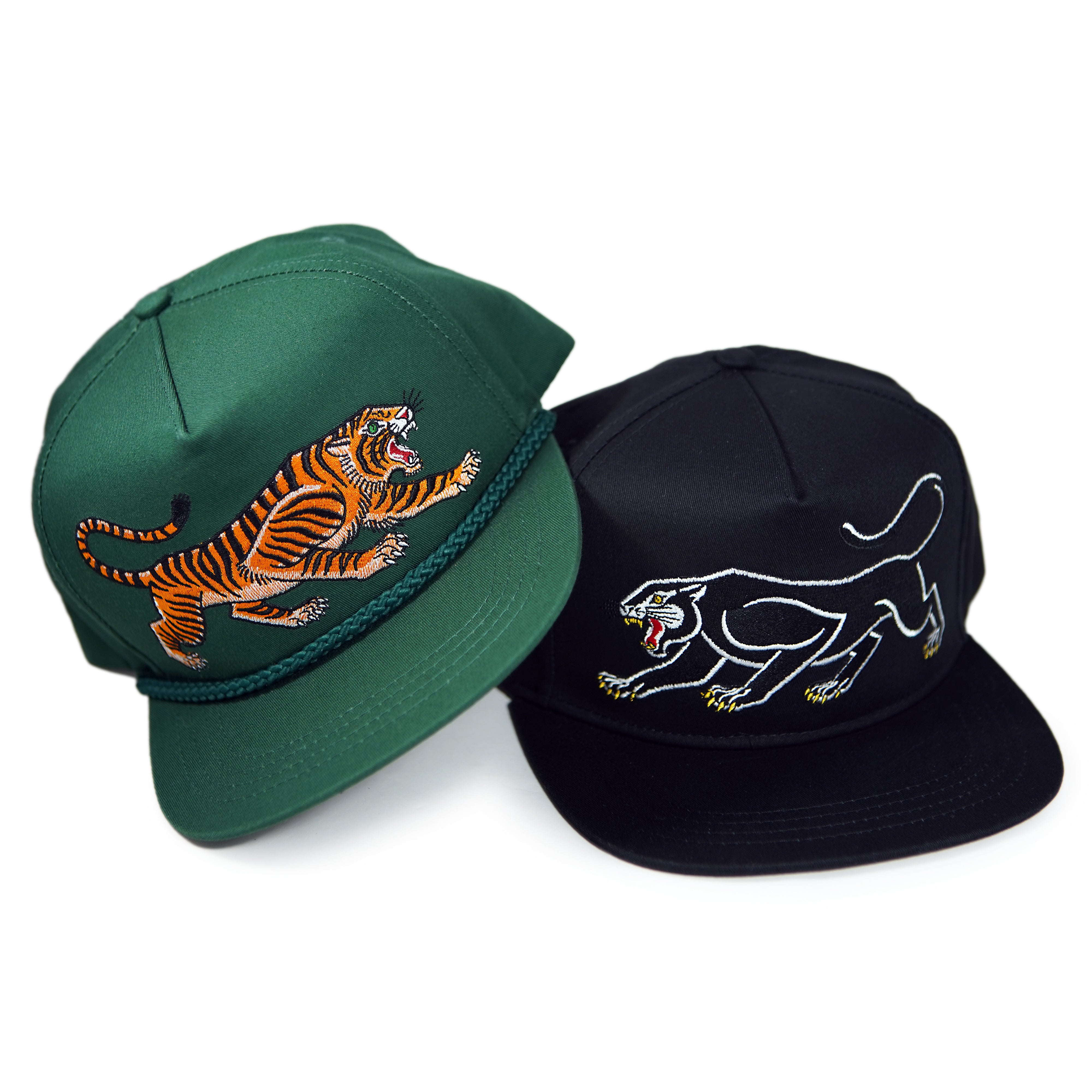 Tiger Structured Snapback Cap with Rope Front - Stuntin Goods