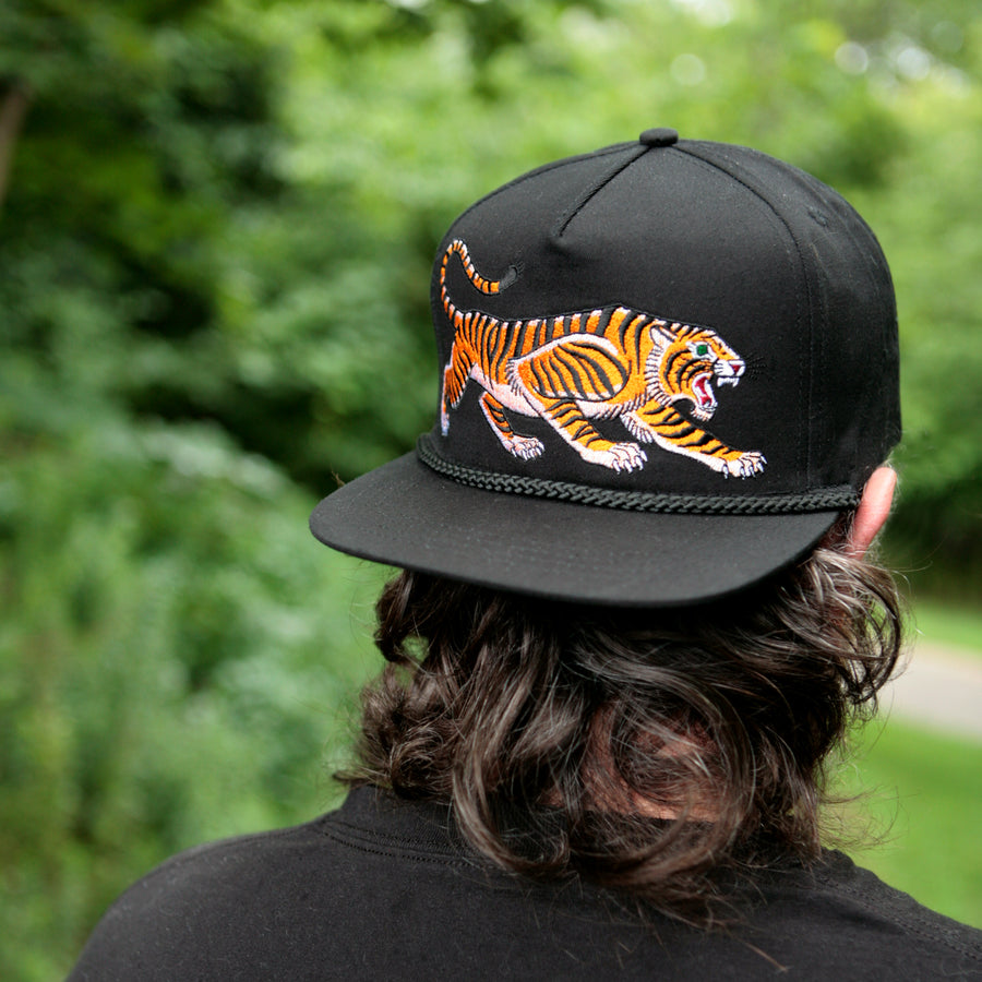 Tiger Structured Snapback Cap with Rope Front - Stuntin Goods