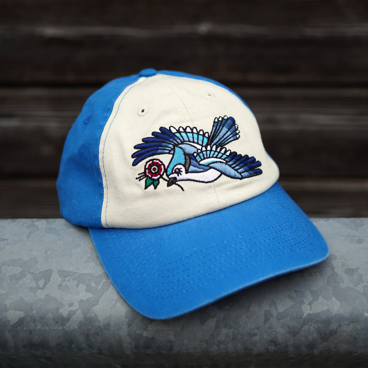 Blue Jay Two-Tone Dad Hat - Stuntin Goods