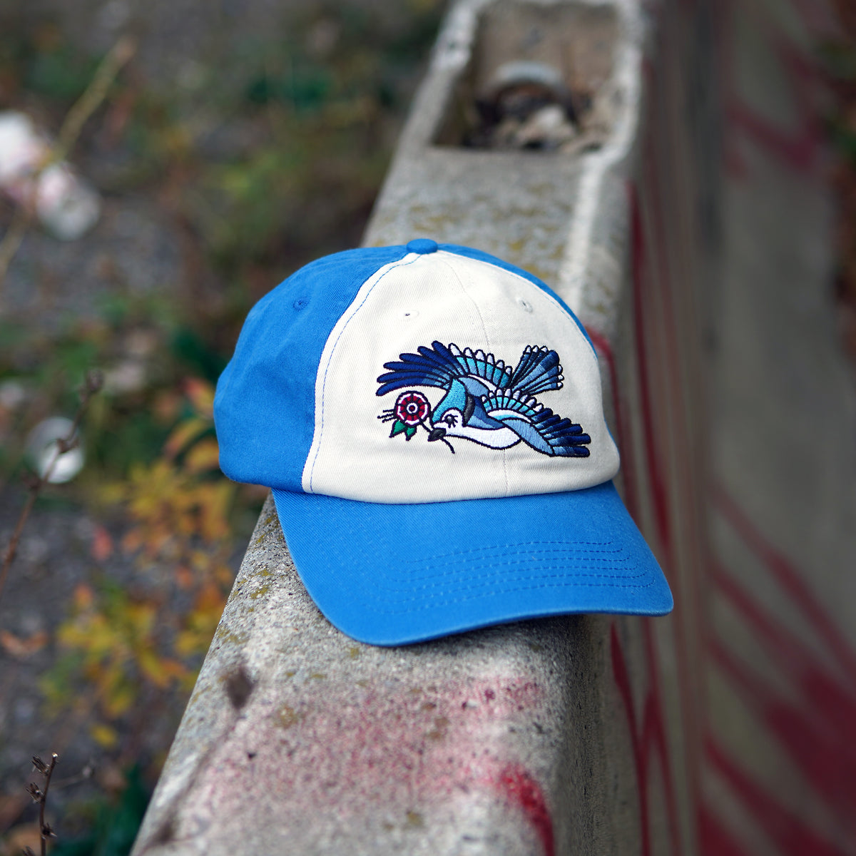 Blue Jay Two-Tone Dad Hat - Stuntin Goods