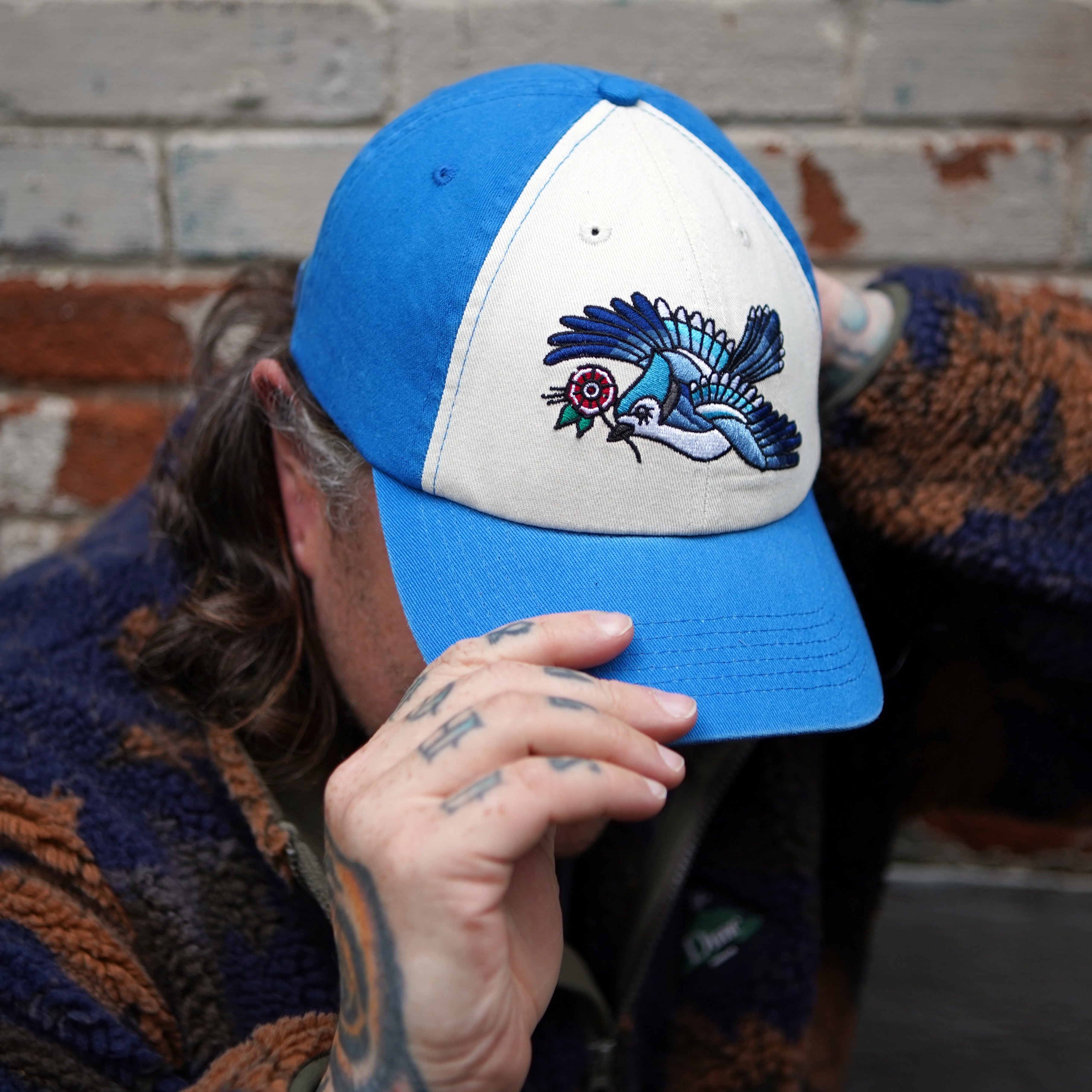 Blue Jay Two-Tone Dad Hat - Stuntin Goods