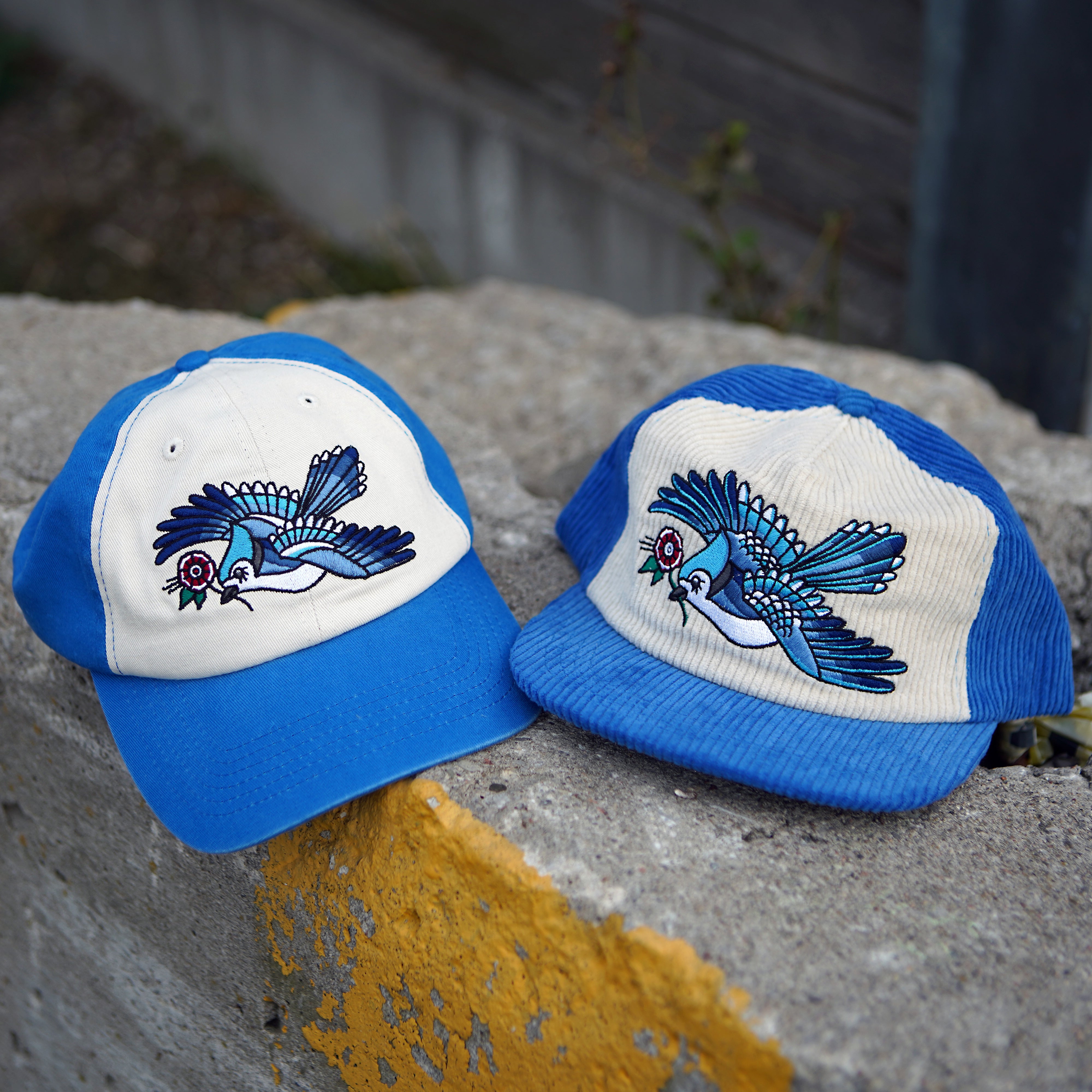 Blue Jay Two-Tone Corduroy Hat - Stuntin Goods