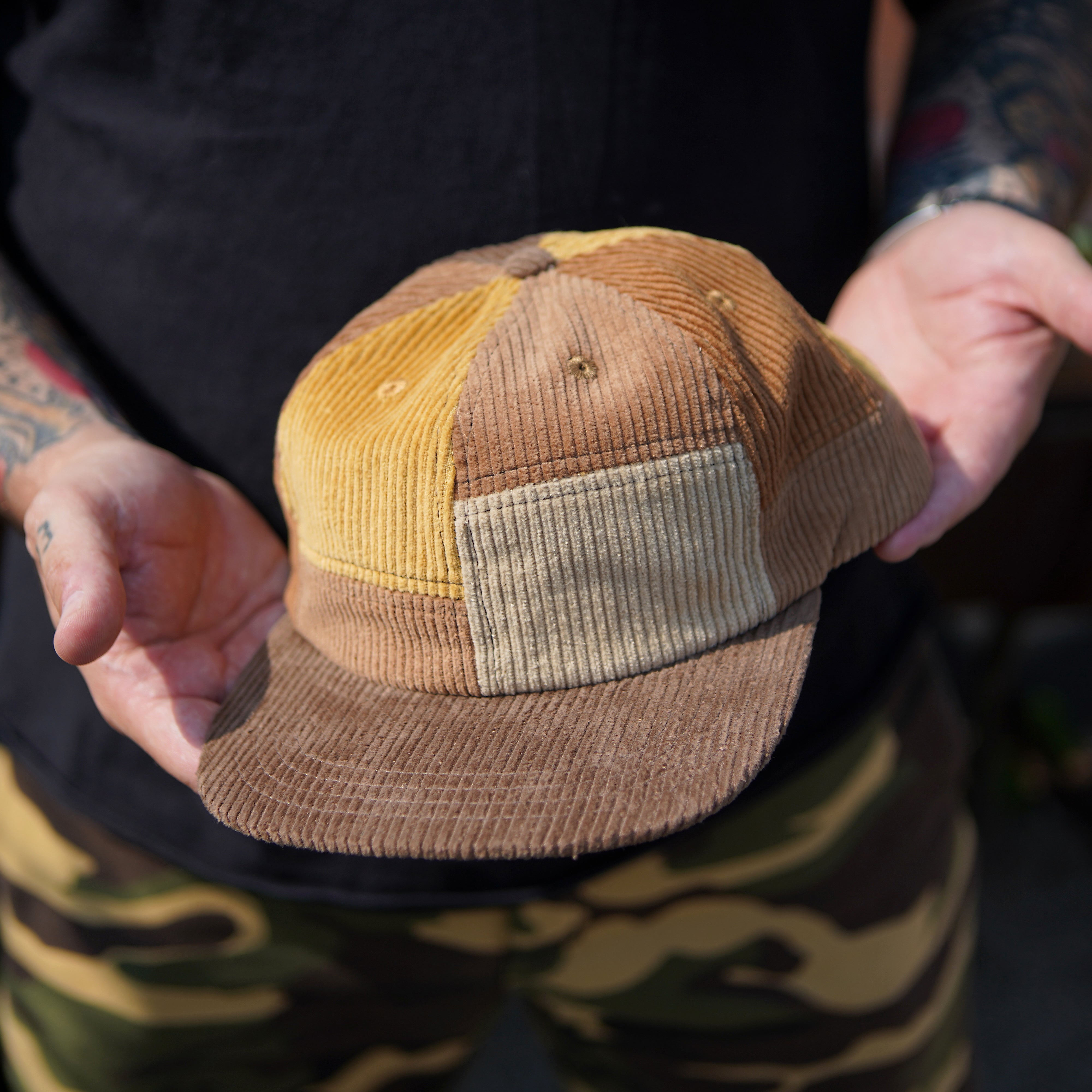 Patchwork Corduroy Hat - Stuntin Goods