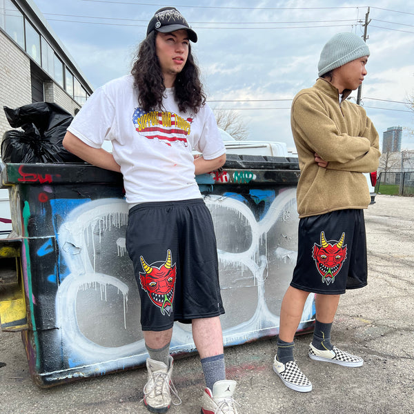 Red Devil Champion Mesh Shorts - Stuntin Goods