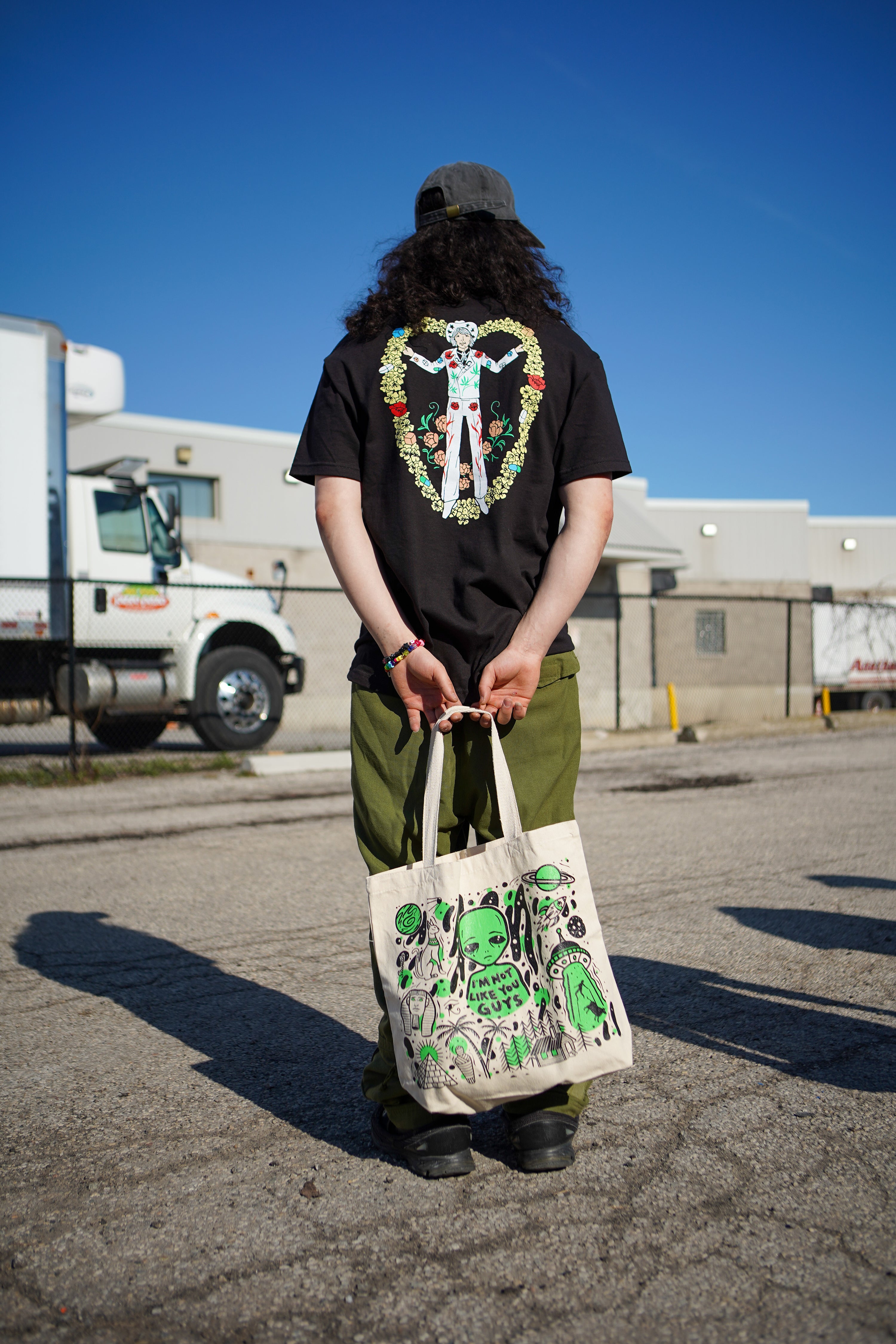 Aliens Exist Tote Bag Natural Cotton Canvas - Stuntin Goods