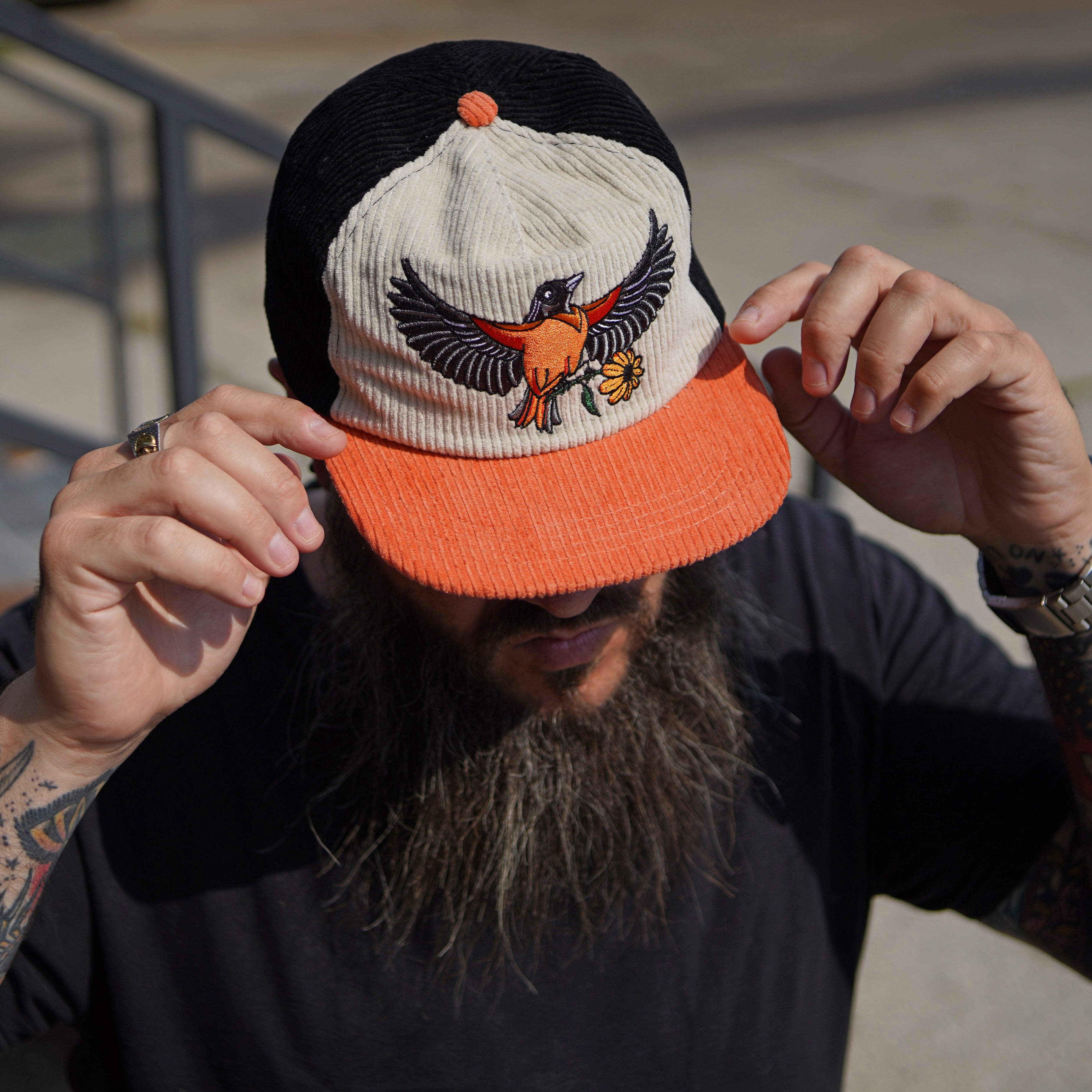 Oriole Two-Tone Corduroy Hat - Stuntin Goods