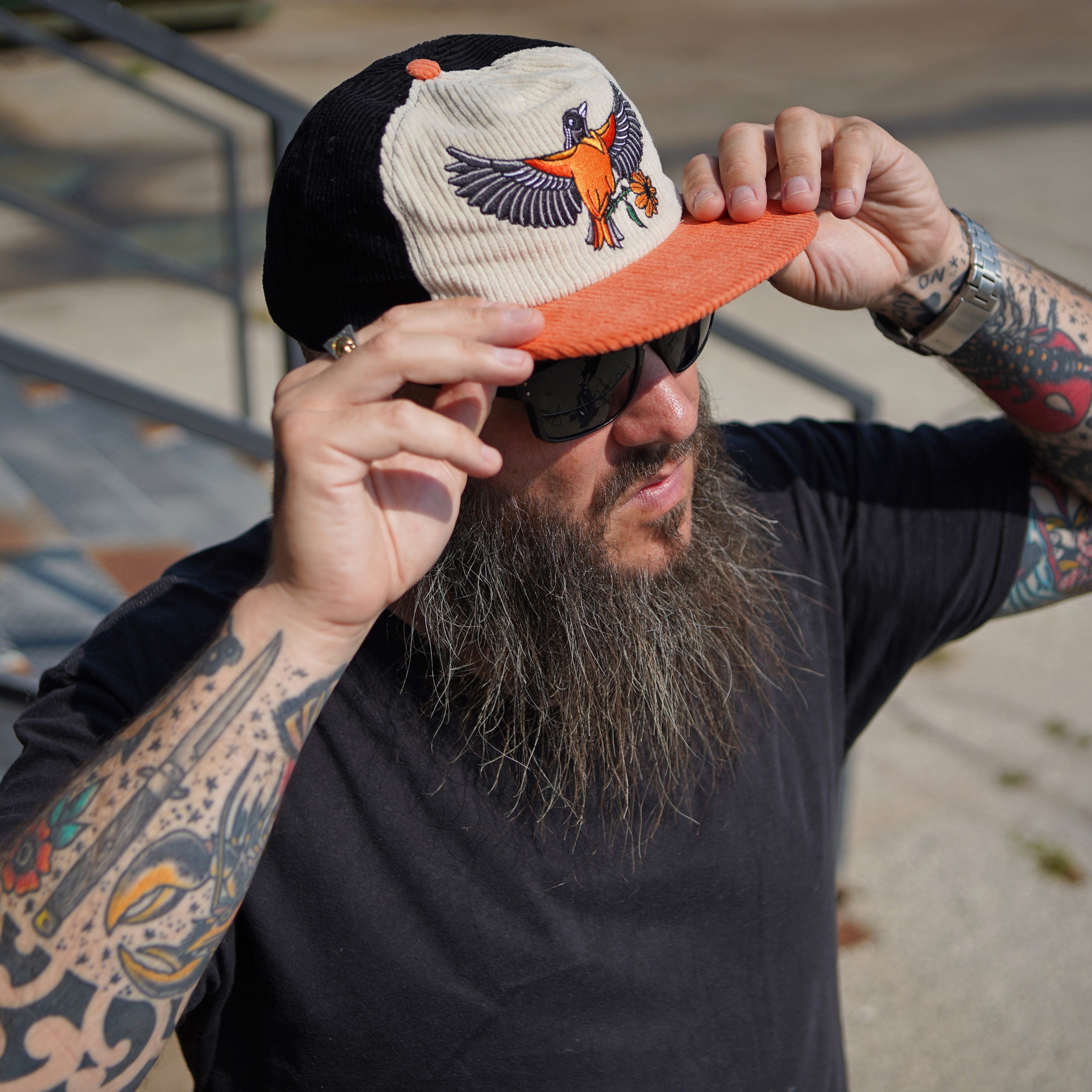 Oriole Two-Tone Corduroy Hat - Stuntin Goods