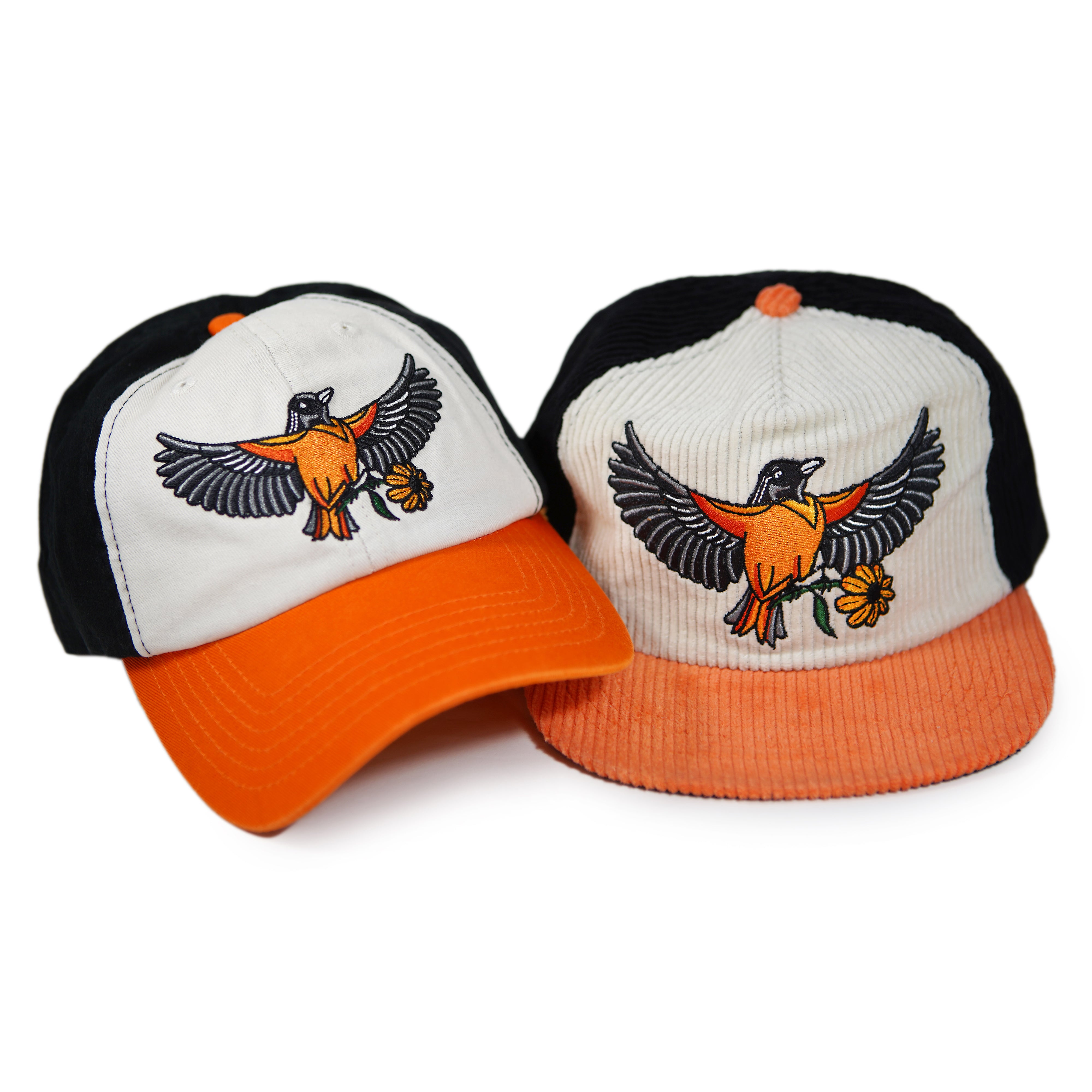 Oriole Two-Tone Corduroy Hat - Stuntin Goods