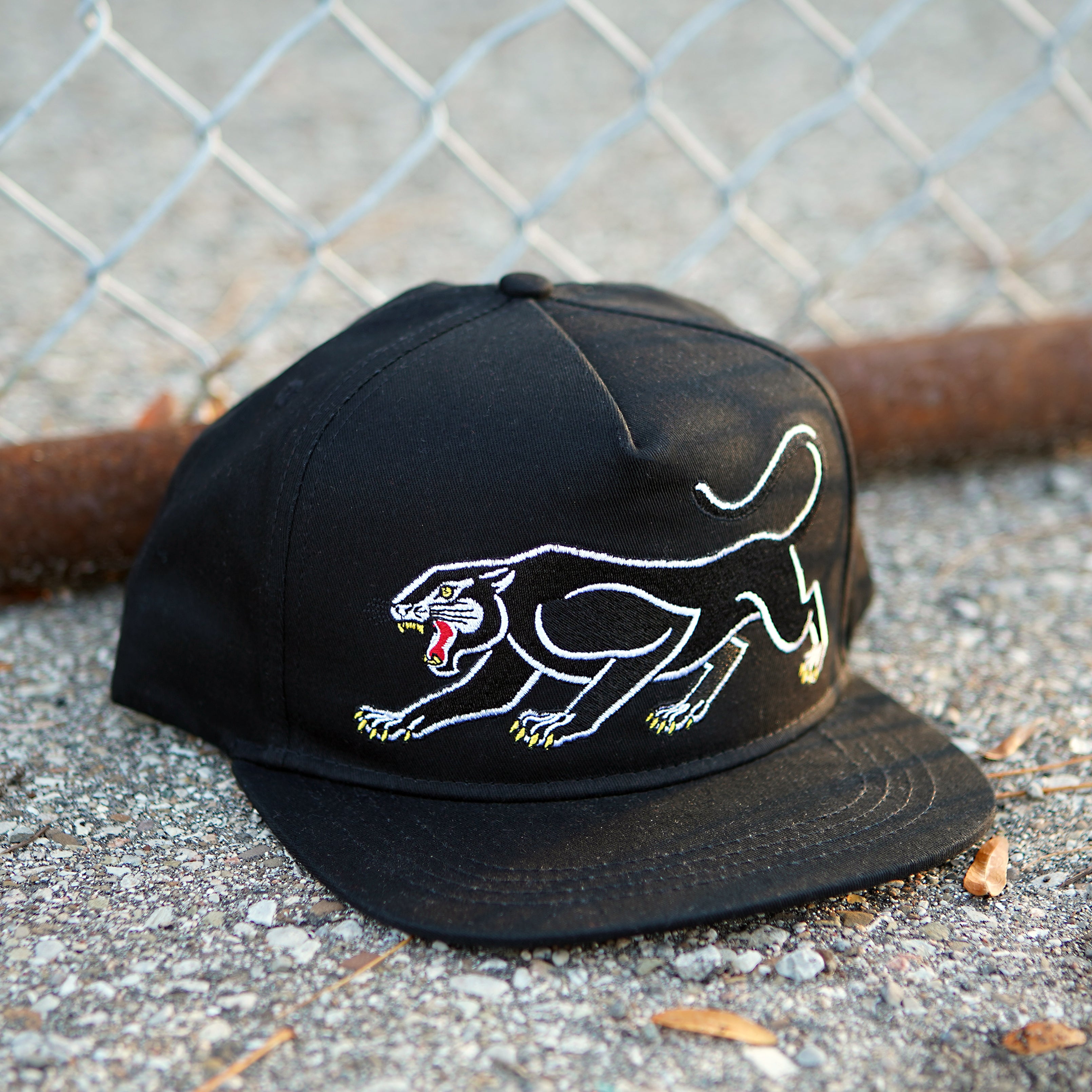 Black Panther Structured Cap with Snapback - Stuntin Goods