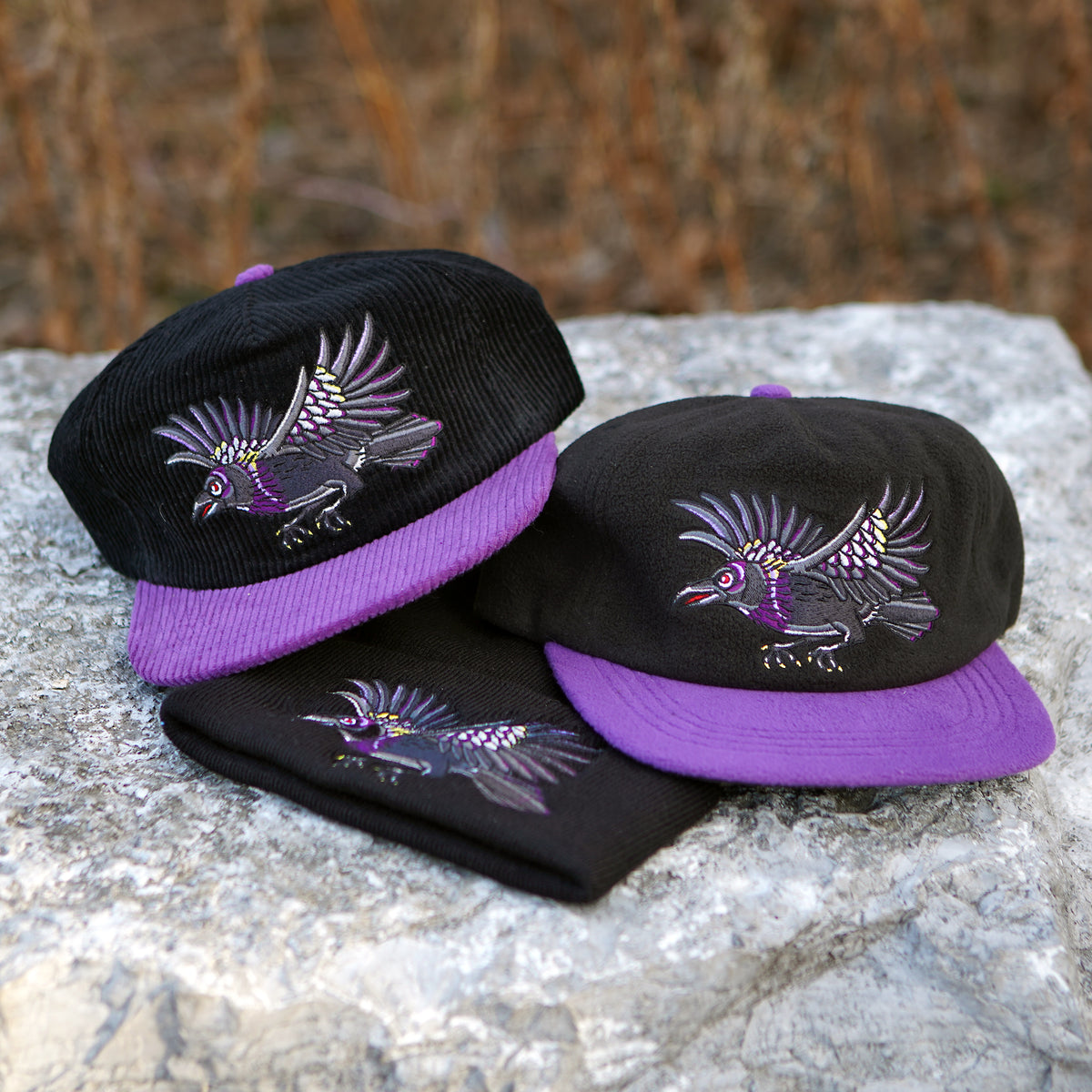 Raven Corduroy Hat - Stuntin Goods