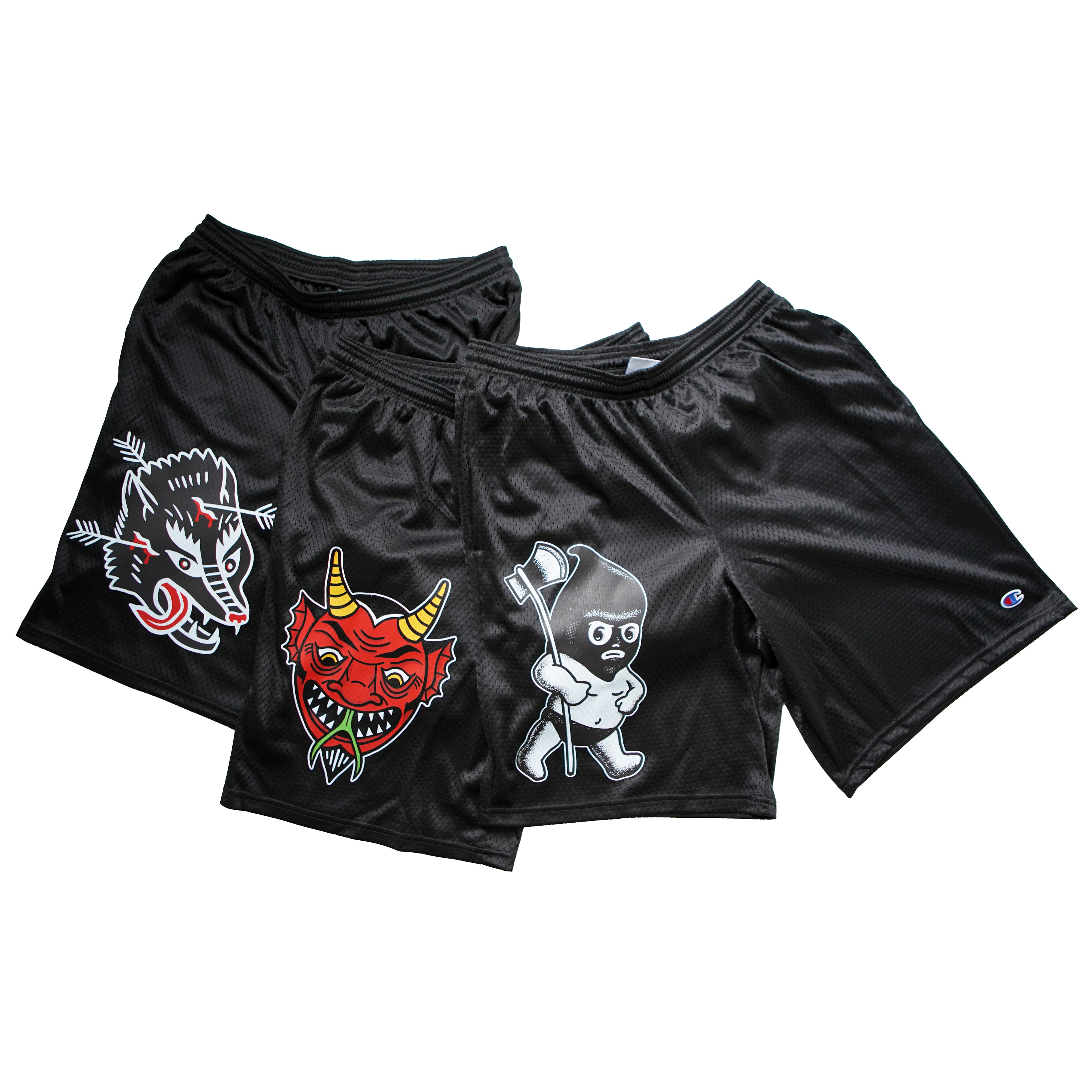 Red Devil Champion Mesh Shorts - Stuntin Goods