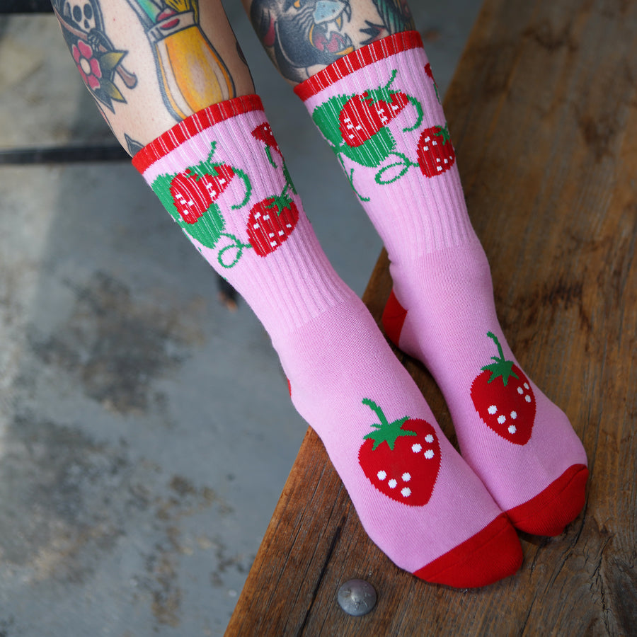 Strawberry Socks - Stuntin Goods