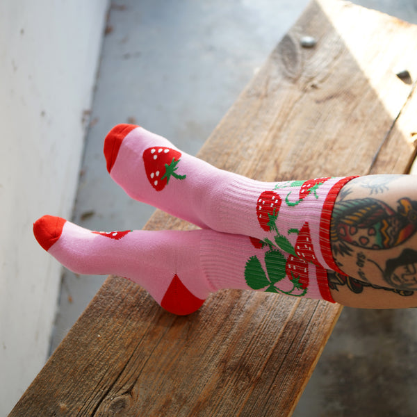Strawberry Socks - Stuntin Goods