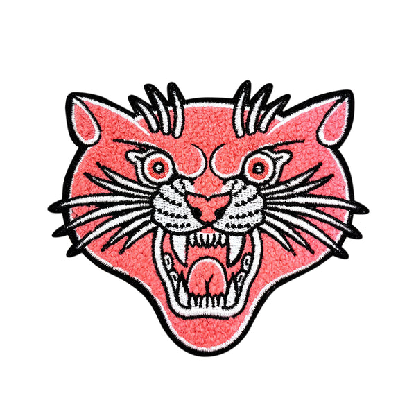 Pink Panther Chenille Embroidered Iron-On Patch - Stuntin Goods