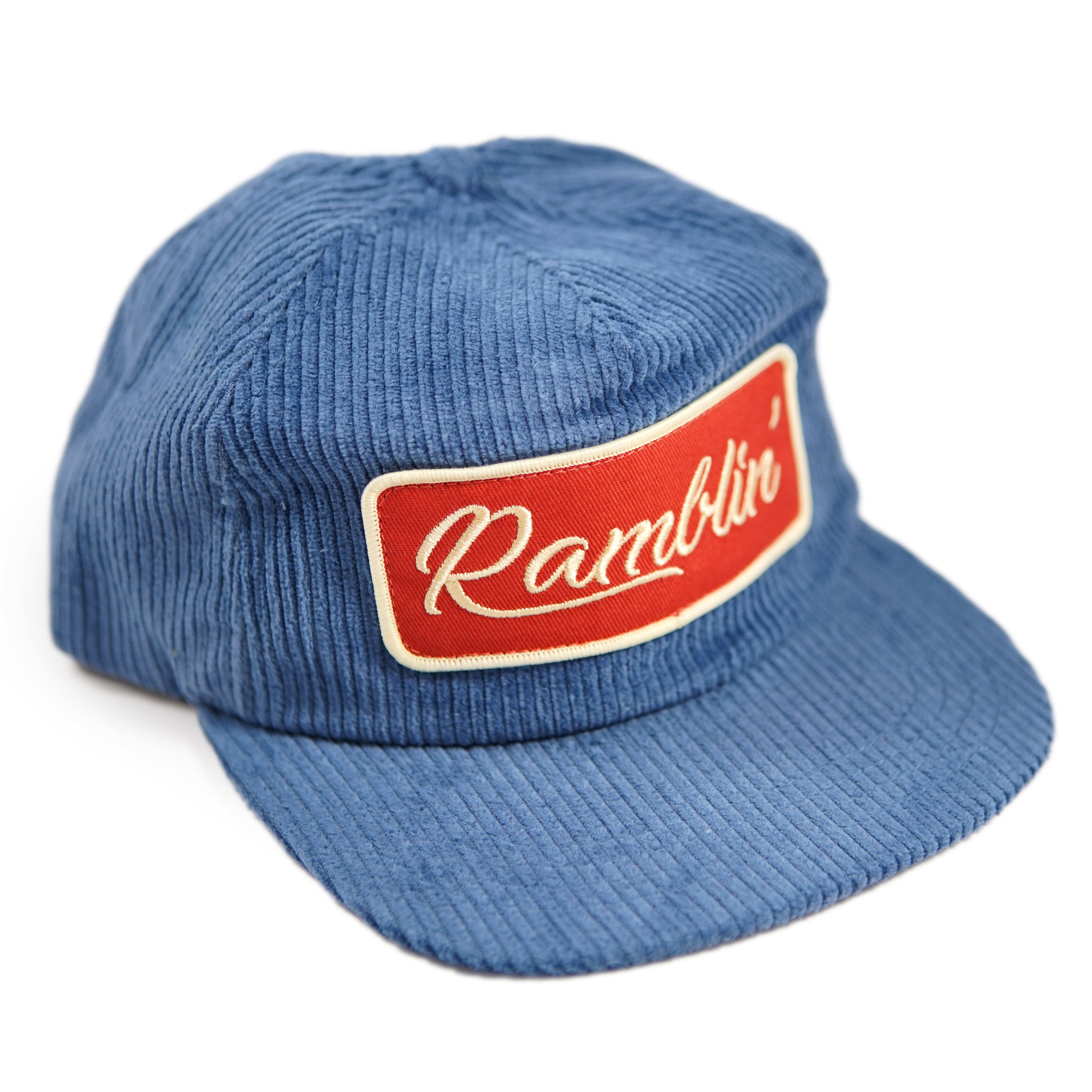 Corduroy Ramblin' Hat Smokey Blue Snapback - Stuntin Goods
