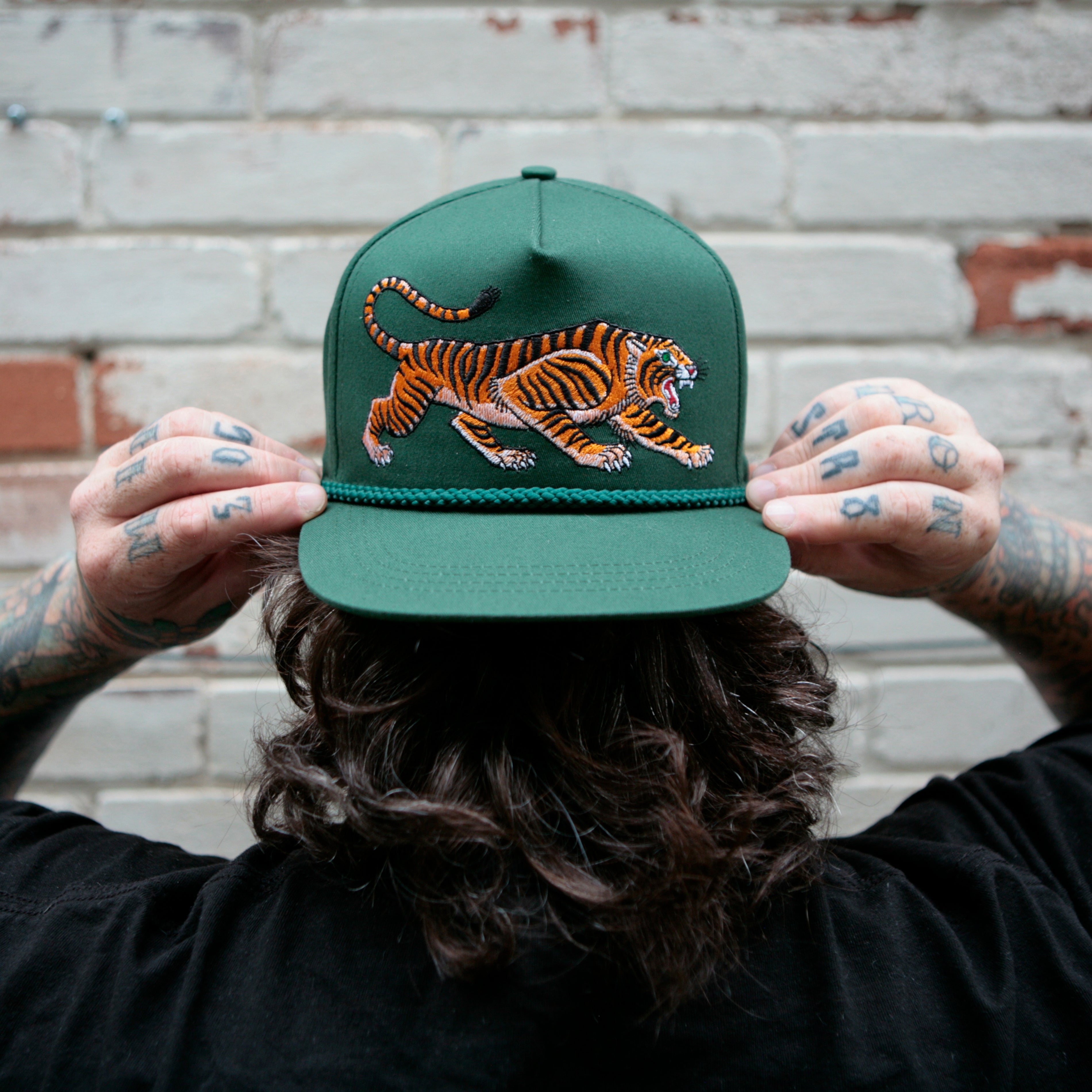 Tiger Structured Snapback Cap with Rope Front - Stuntin Goods